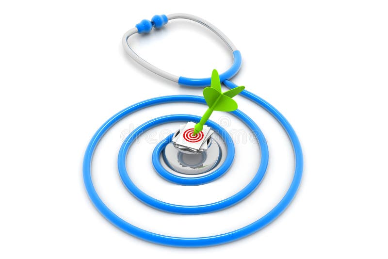 Medical target stock illustration. Illustration of solution - 48095268