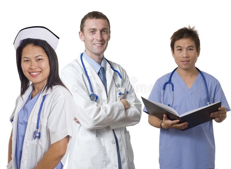 Medical Team stock image. Image of office, white, isolated - 14404107