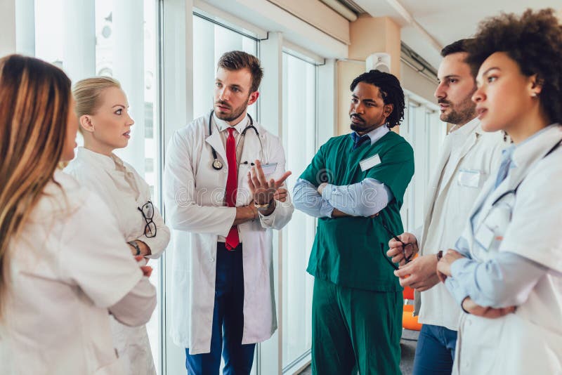 Medical Team Discussing in the Office Stock Image - Image of doctor ...