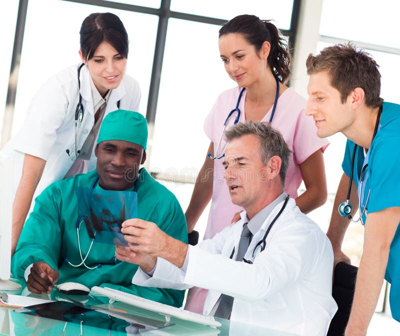 Medical people at office stock image. Image of office - 8366119