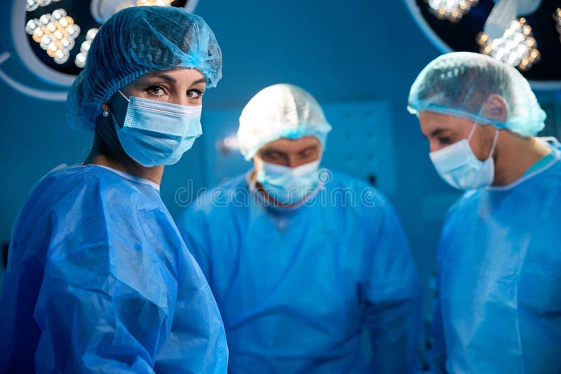 Medical Team Doing Critical Operation in Medical Center Stock Photo ...