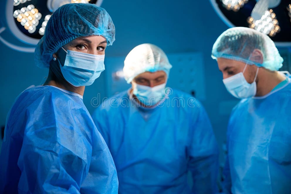 Medical Team Doing Critical Operation in Medical Center Stock Photo ...
