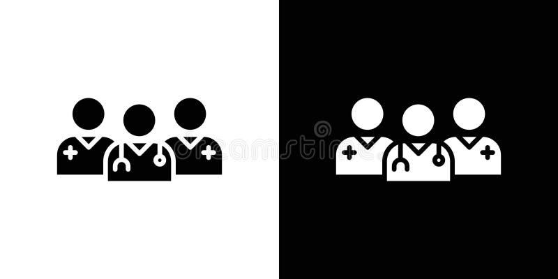 Medical Team Icon Linear Logo Isolated Stock Vector - Illustration of ...
