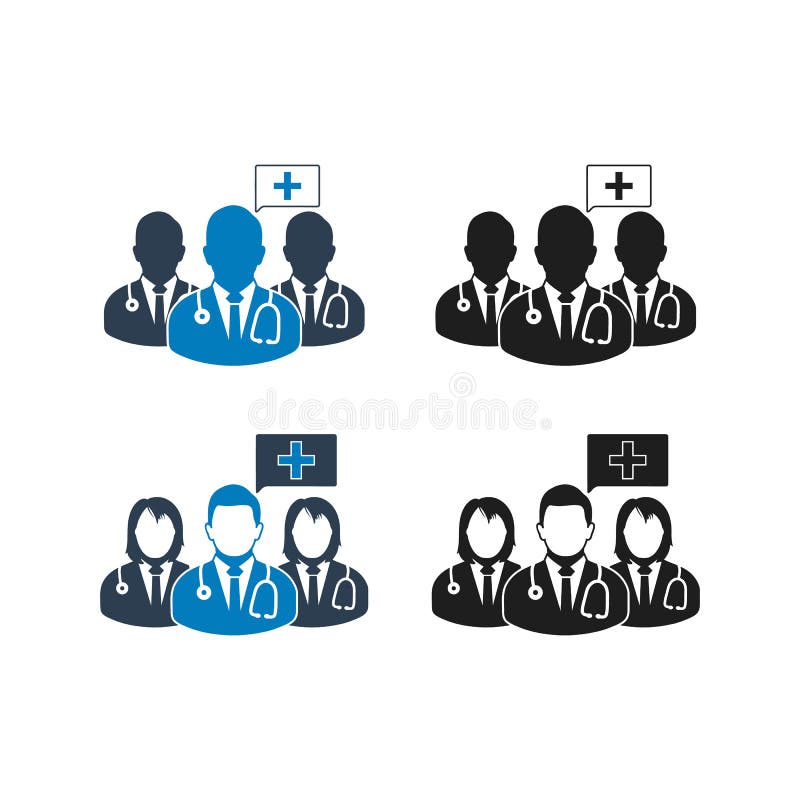 Medical Team Icon. stock vector. Illustration of person - 225089228
