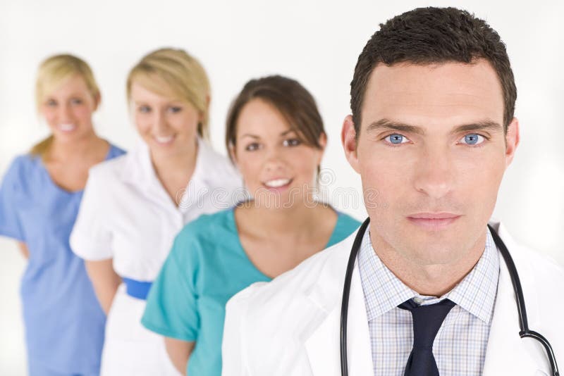 Medical Teamwork stock photo. Image of blue, physician - 7371546