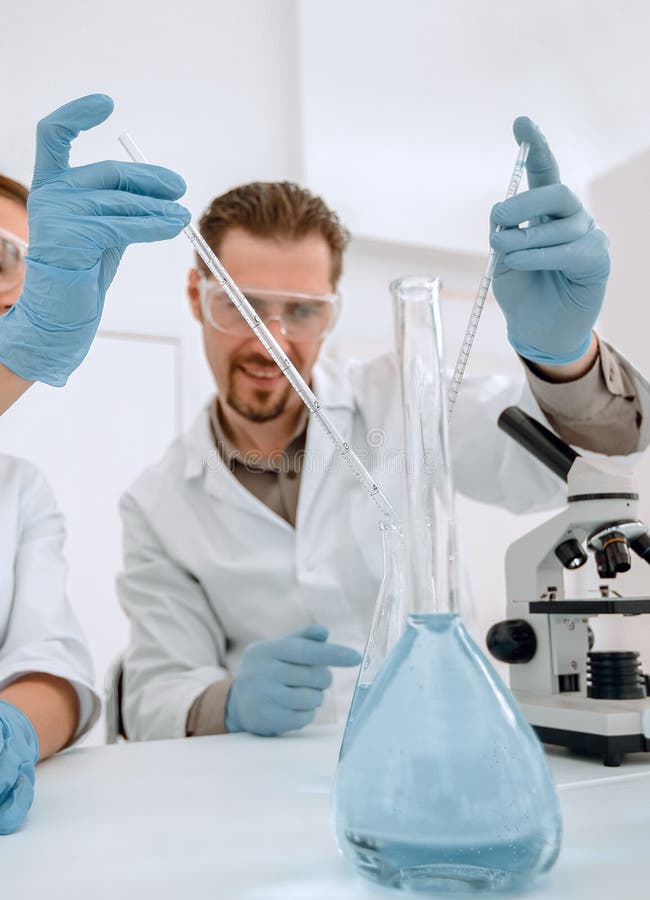 Medical Technicians Working in Laboratory Stock Photo - Image of female ...