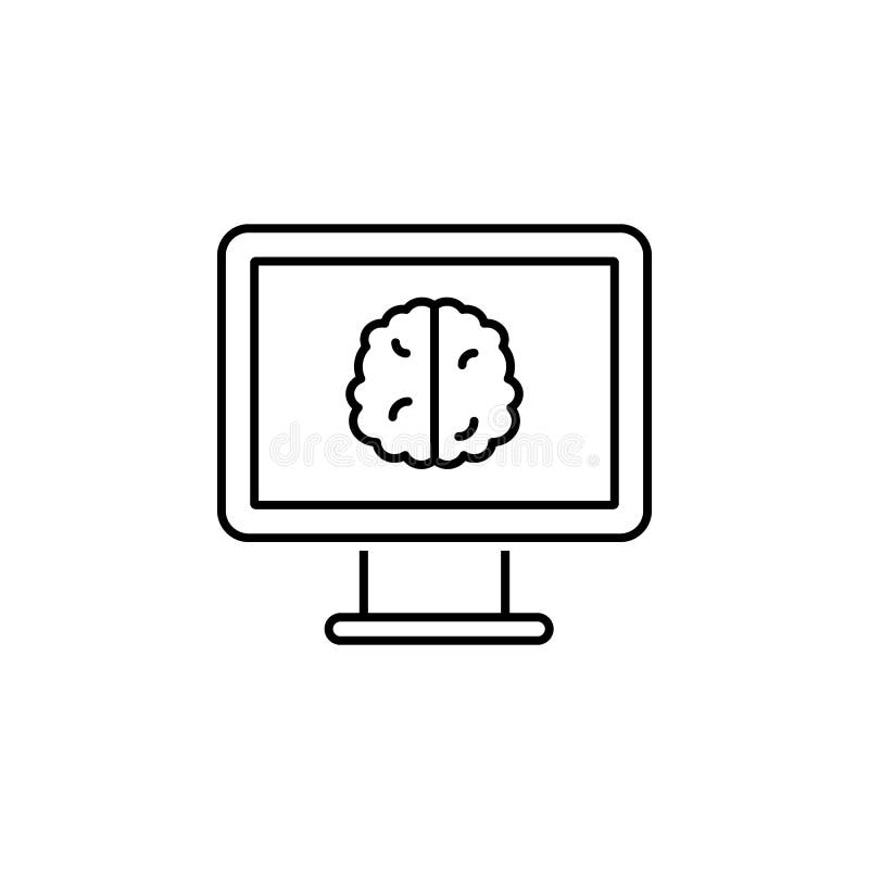Medical Technology, Brain Icon. Element of Medical Technology Thin Line ...