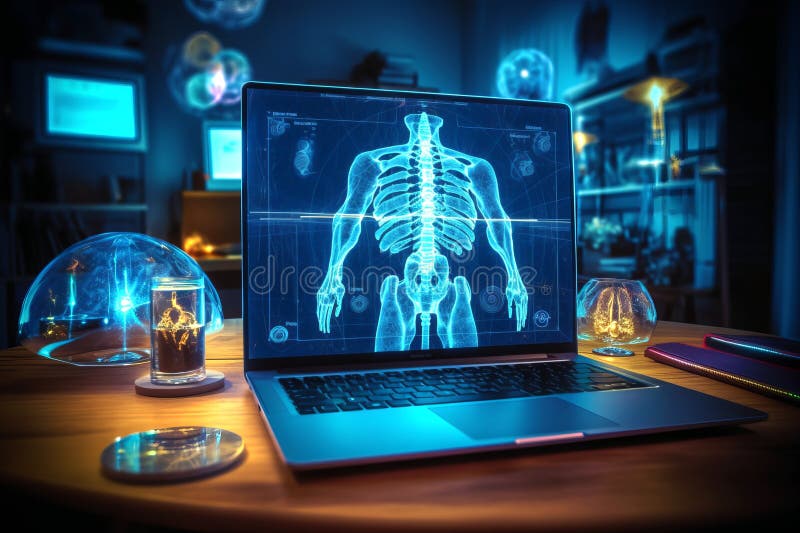 Medical Technology Concept. Med Tech Stock Illustration - Illustration ...