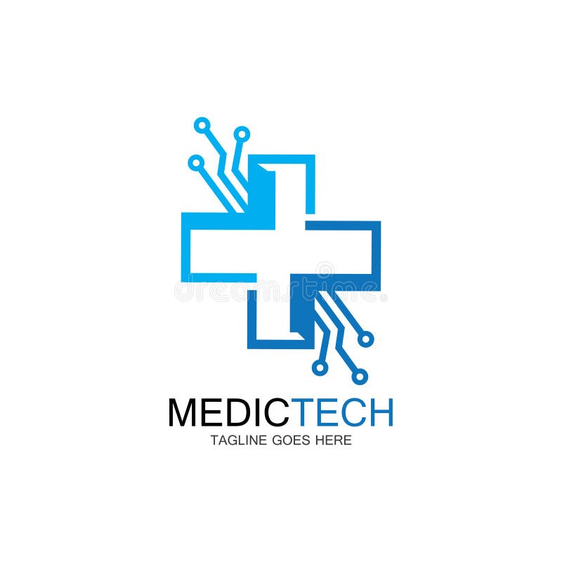 Medical Technology Logo Design Vector Stock Vector - Illustration of ...