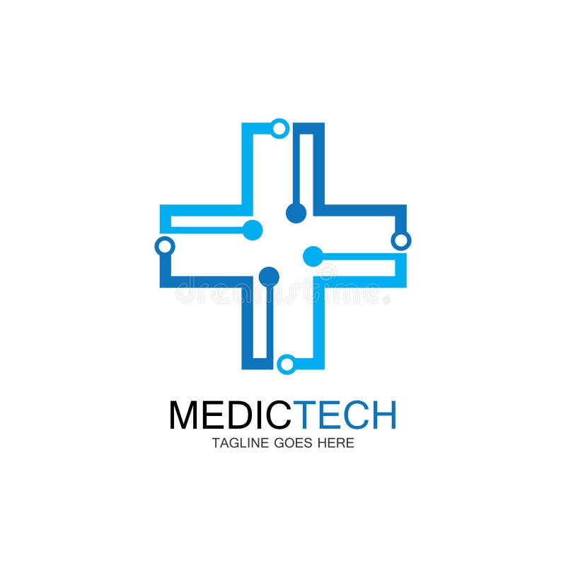 Medical Technology Logo Design Vector Stock Vector - Illustration of ...