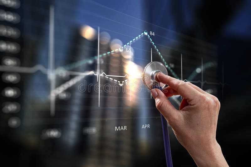 Medical Technology Network Concept . Mixed Media Stock Image - Image of ...