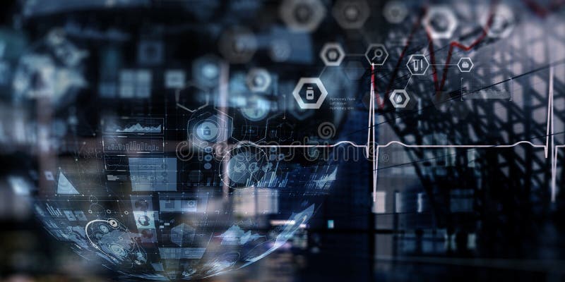 Medical Technology Network Concept . Mixed Media Stock Photo - Image of ...