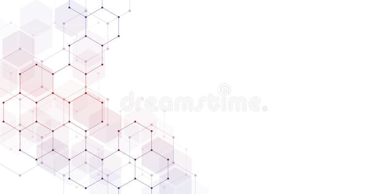 Medical Background or Science Vector Design. Molecular Structure and ...