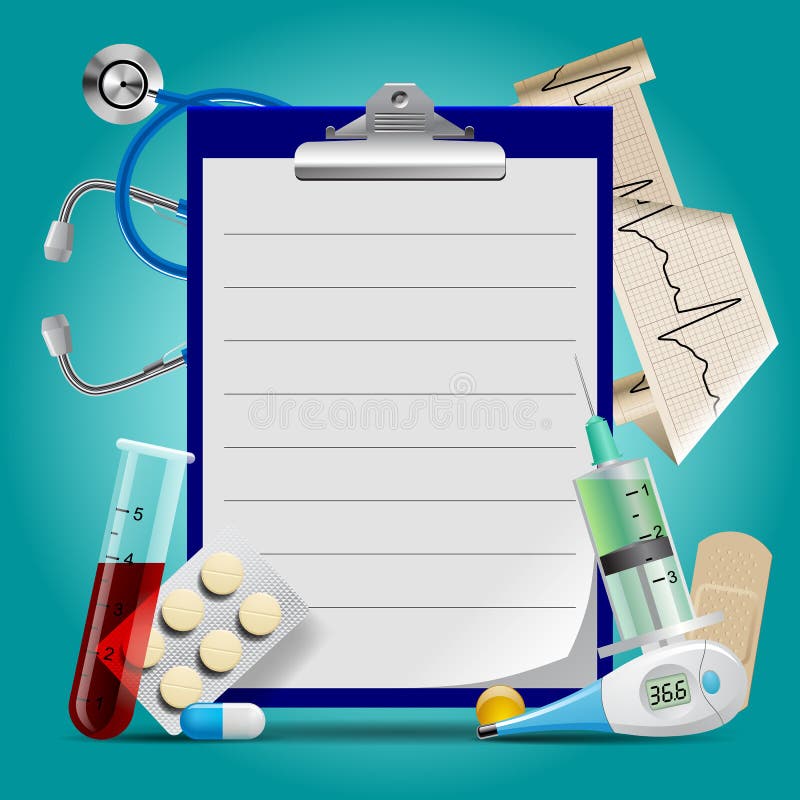 Medical template stock vector. Illustration of frame - 50045170