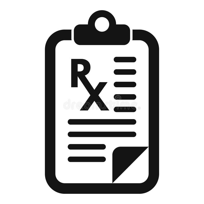 Medical Test Clipboard Icon Simple Vector. Human Analysis Stock Vector ...