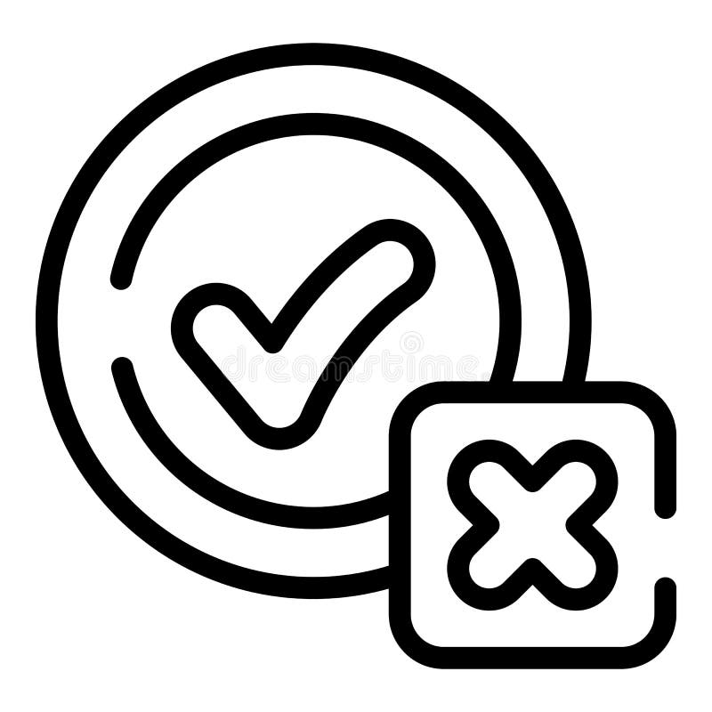 Checklist Done Icon, Outline Style Stock Vector - Illustration of list ...