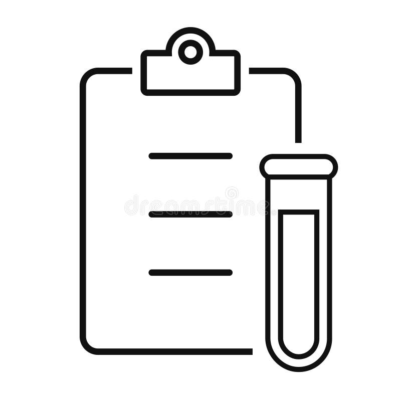 Medical Test Results Vector Icon Stock Vector - Illustration of survey ...