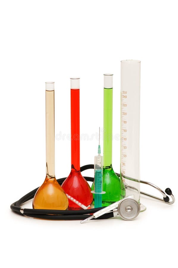 Medical theme with tubes stock photo. Image of science - 6943694