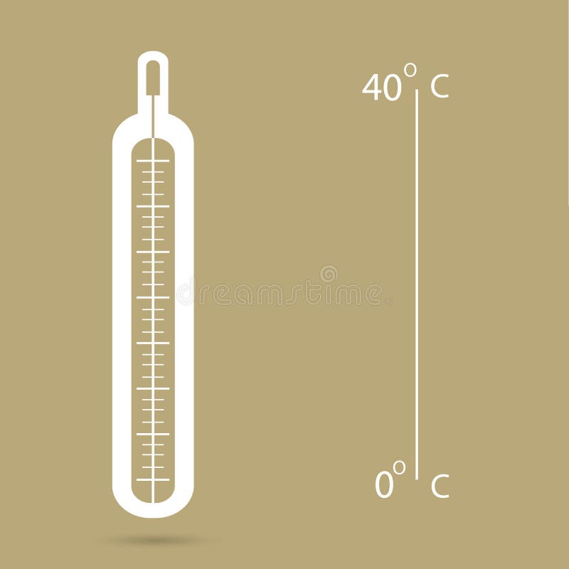 Thermometer. Storage Temperature Range Symbol. Black Thermometer Icon ...