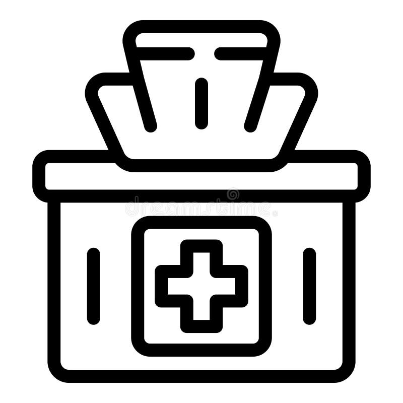 Medical Tissue Icon Outline Vector. Clean Disinfect Stock Vector ...