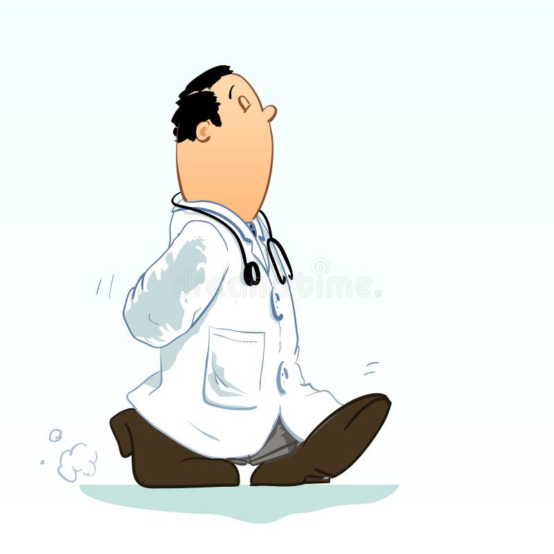 Medical Toons - Doctor Walking Stock Vector - Illustration of ...