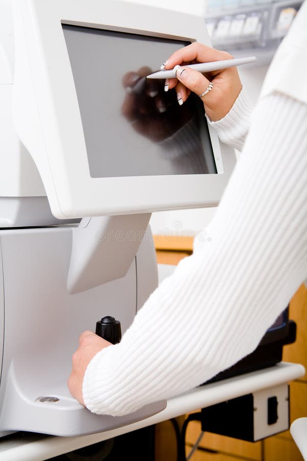 Medical Touchscreen Instrument Stock Image - Image of plastic, doctor ...