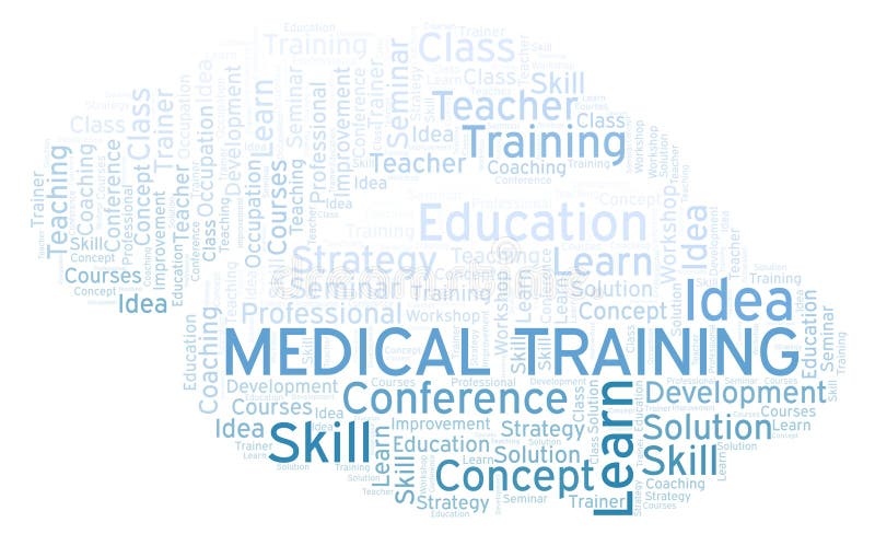 Medical Training Word Cloud. Stock Illustration - Illustration of ...