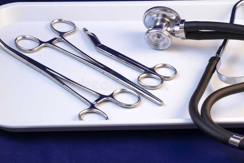 Medical Tray with Tools stock image. Image of equipment - 53976315