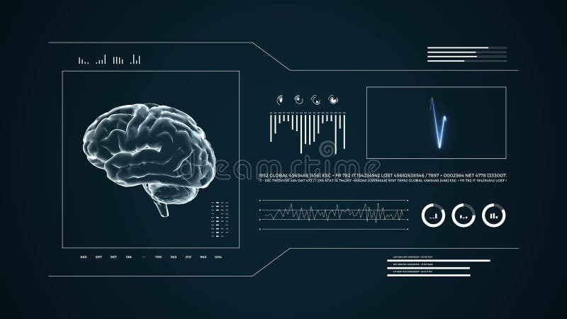 Medical UHD Abstract Animation. Laboratory Dashboard Interface. Human ...