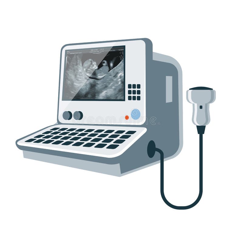 Medical Ultrasound Diagnostic Machine Stock Illustrations 2 779