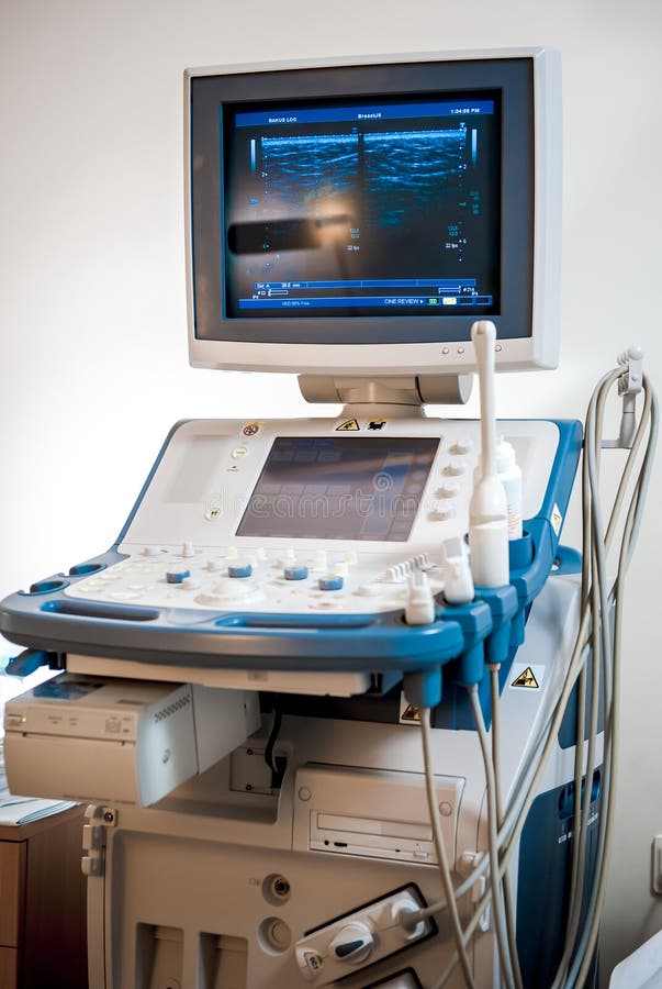 Medical Ultrasonography Machine Stock Image - Image of investigation ...