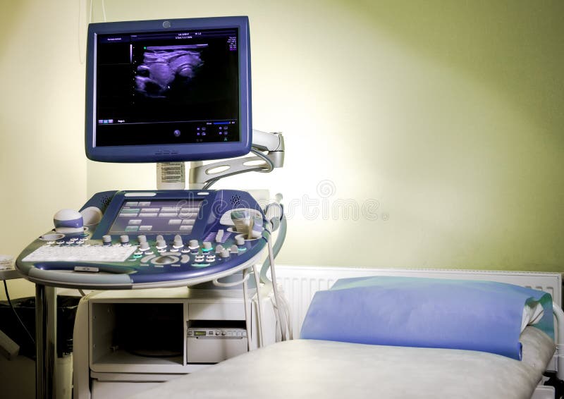 Medical Ultrasonography Machine Stock Image - Image of investigation ...