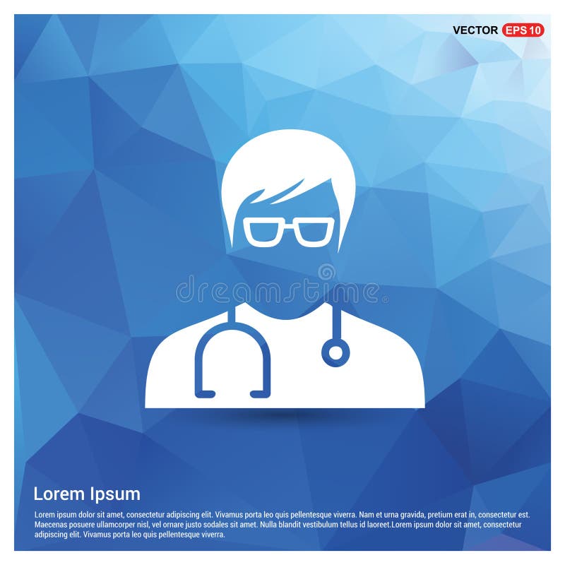 Medical user icon stock vector. Illustration of center - 132443324