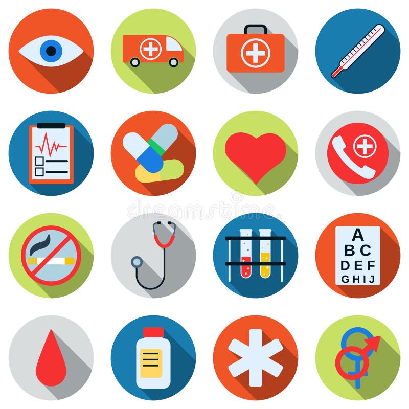 Medical icons set. Vector stock vector. Illustration of blood - 71115512