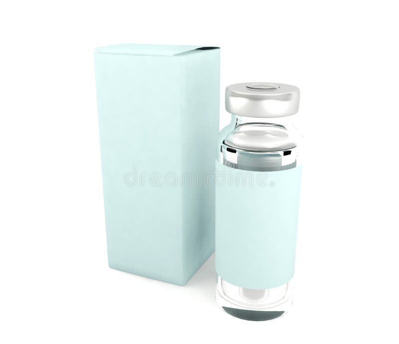 Medical Vial of a Neon Green Substance and Hypodermic Needle Stock ...