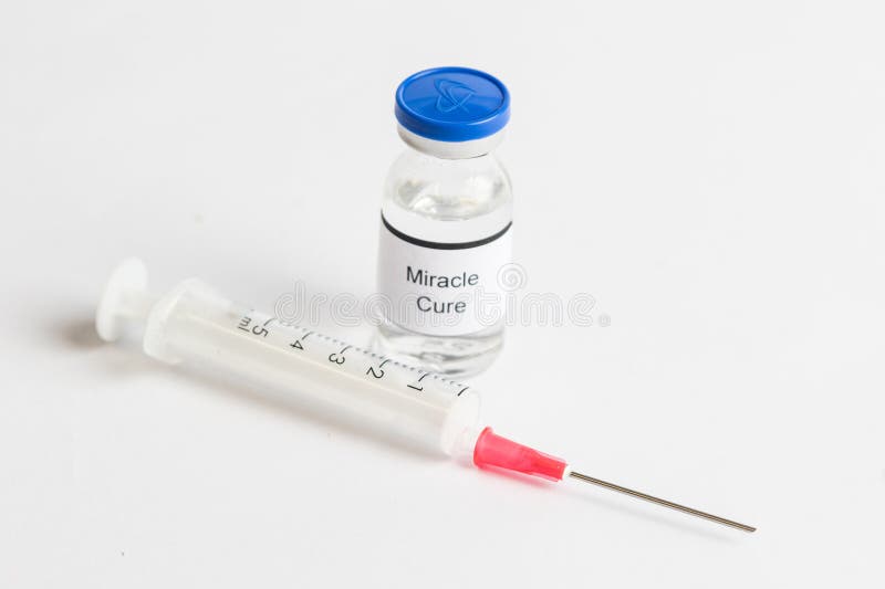 Medical Vial with Label on a White Background Stock Photo - Image of ...