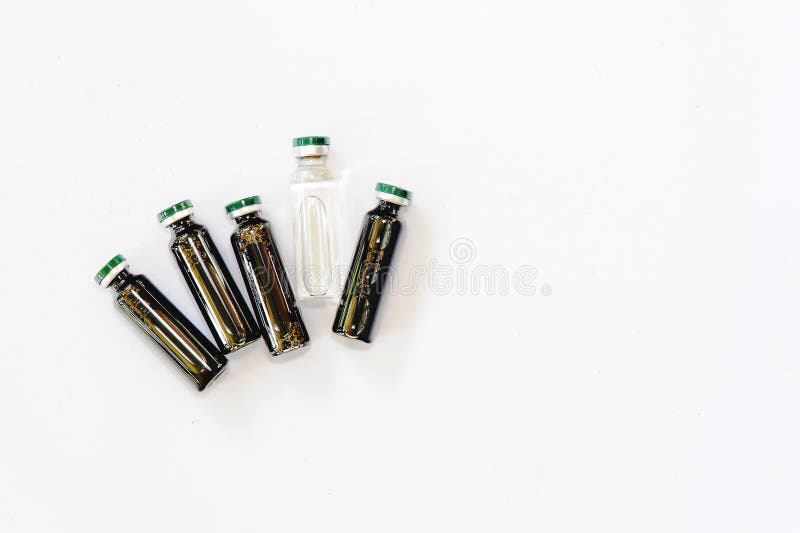 Medical vials with extract stock photo. Image of energy - 85406878