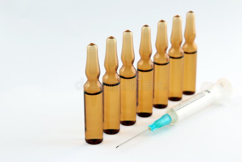 Medical Vials for Injection Drug. Pharmacology and Medical Industry ...