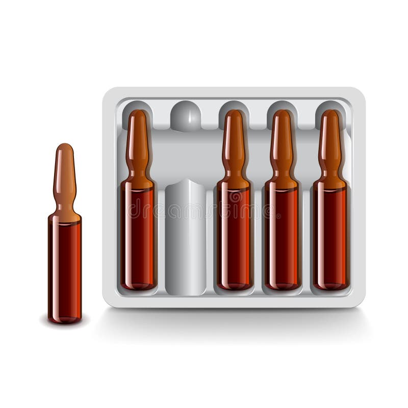 Medical Vials for Injection Isolated Vector Stock Vector - Illustration ...