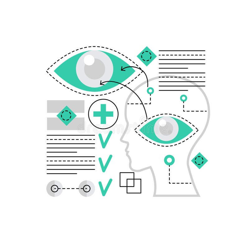 Vision Test Chart Board Symbol Illustration Vector Stock Vector ...