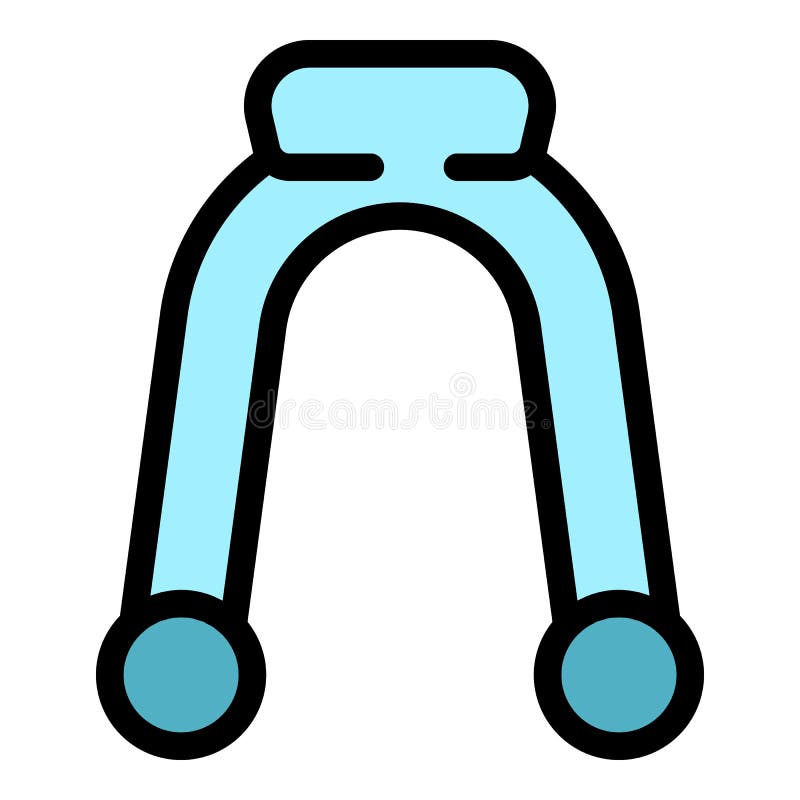 Medical Walker Icon Color Outline Vector Stock Vector - Illustration of ...