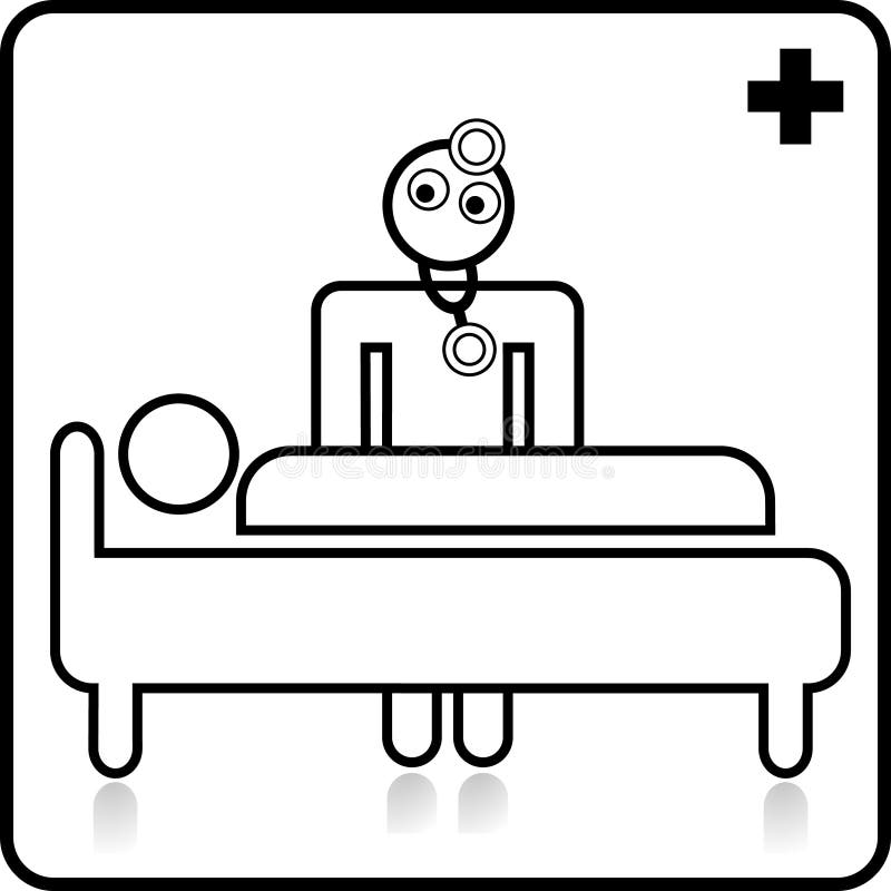 Medical ward round stock vector. Illustration of sick - 12104957