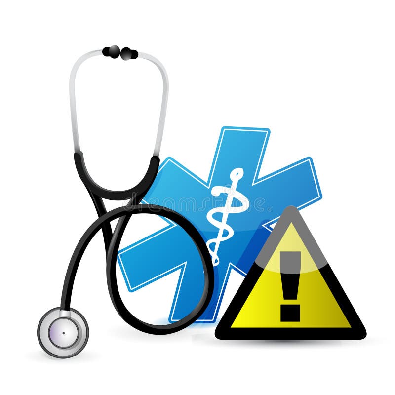 Medical, Warning and Hospital Stroked Icons. High Quality Hazard ...