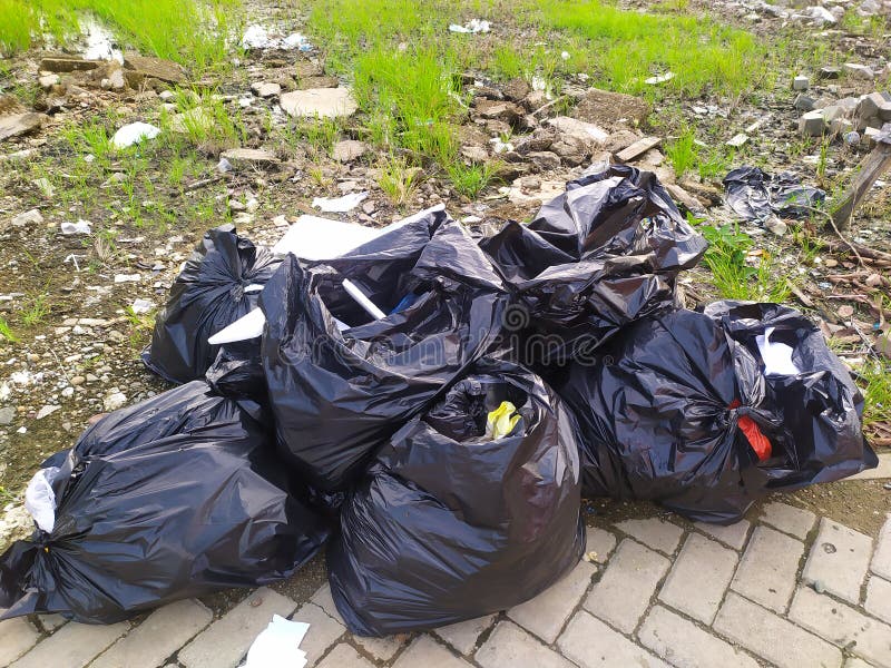 Medical Waste in Front of the Hospital Stock Image - Image of walking ...