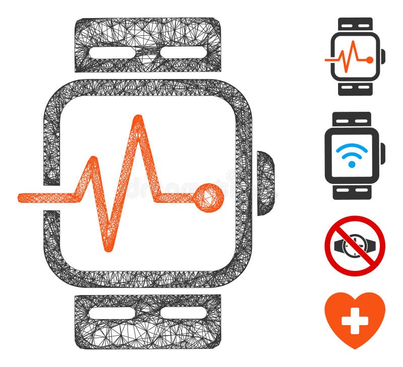 Medical Watches Web Vector Mesh Illustration Stock Illustration ...