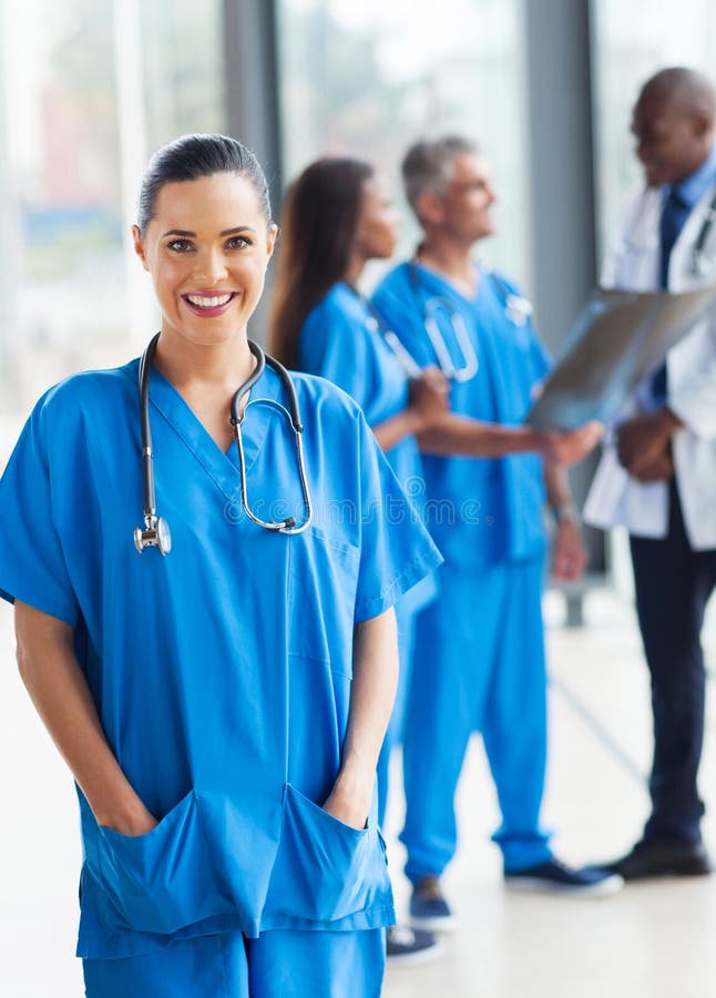 Medical worker hospital stock image. Image of length - 34482207