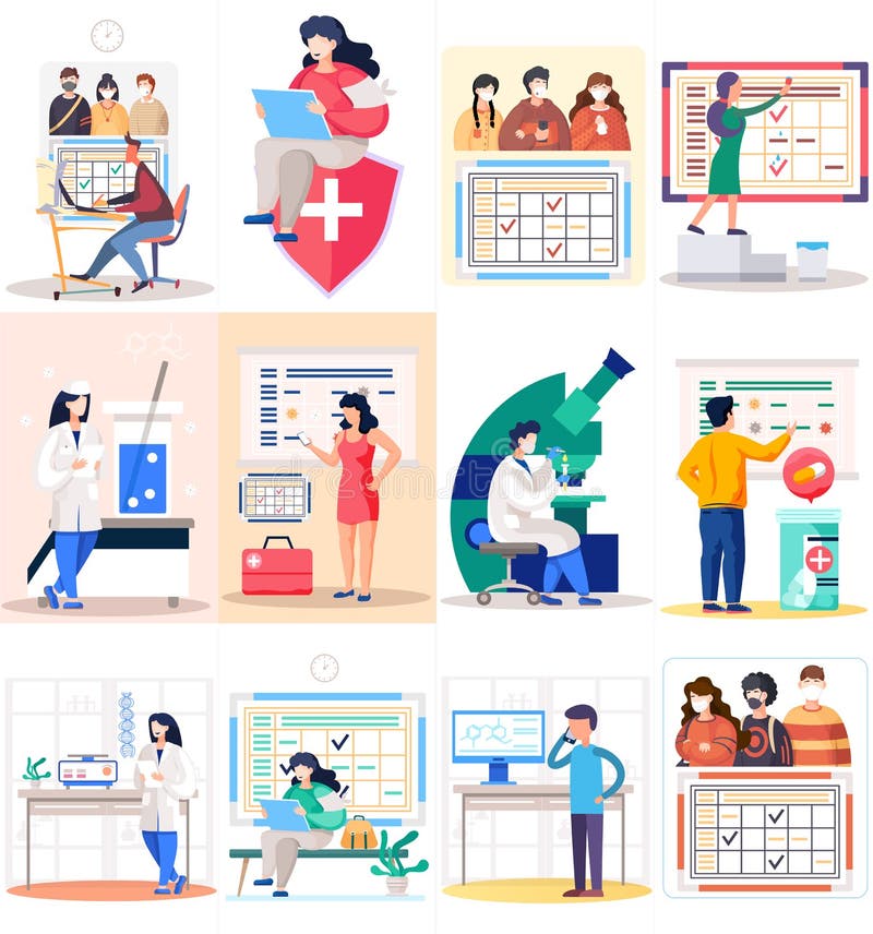 Medical Workers in a Hospital or Laboratory. People Working and ...