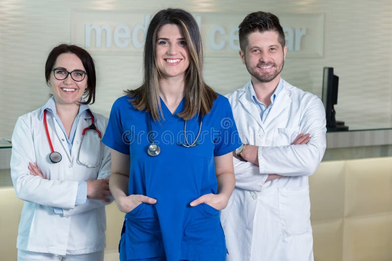 Medical workers in clinic stock photo. Image of people - 74834274