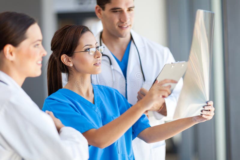 Medical workers working stock image. Image of modern - 27012359