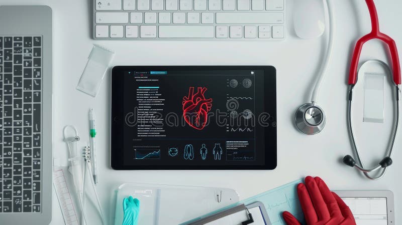 The Medical Workspace Technology. AI Generated Stock Image - Image of ...